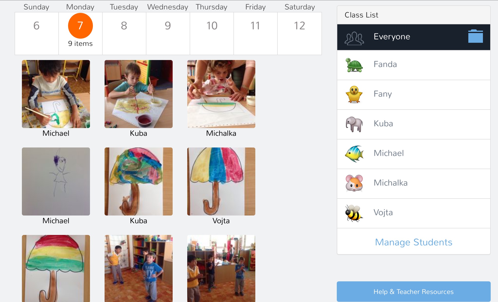 Seesaw – digitální portfolio